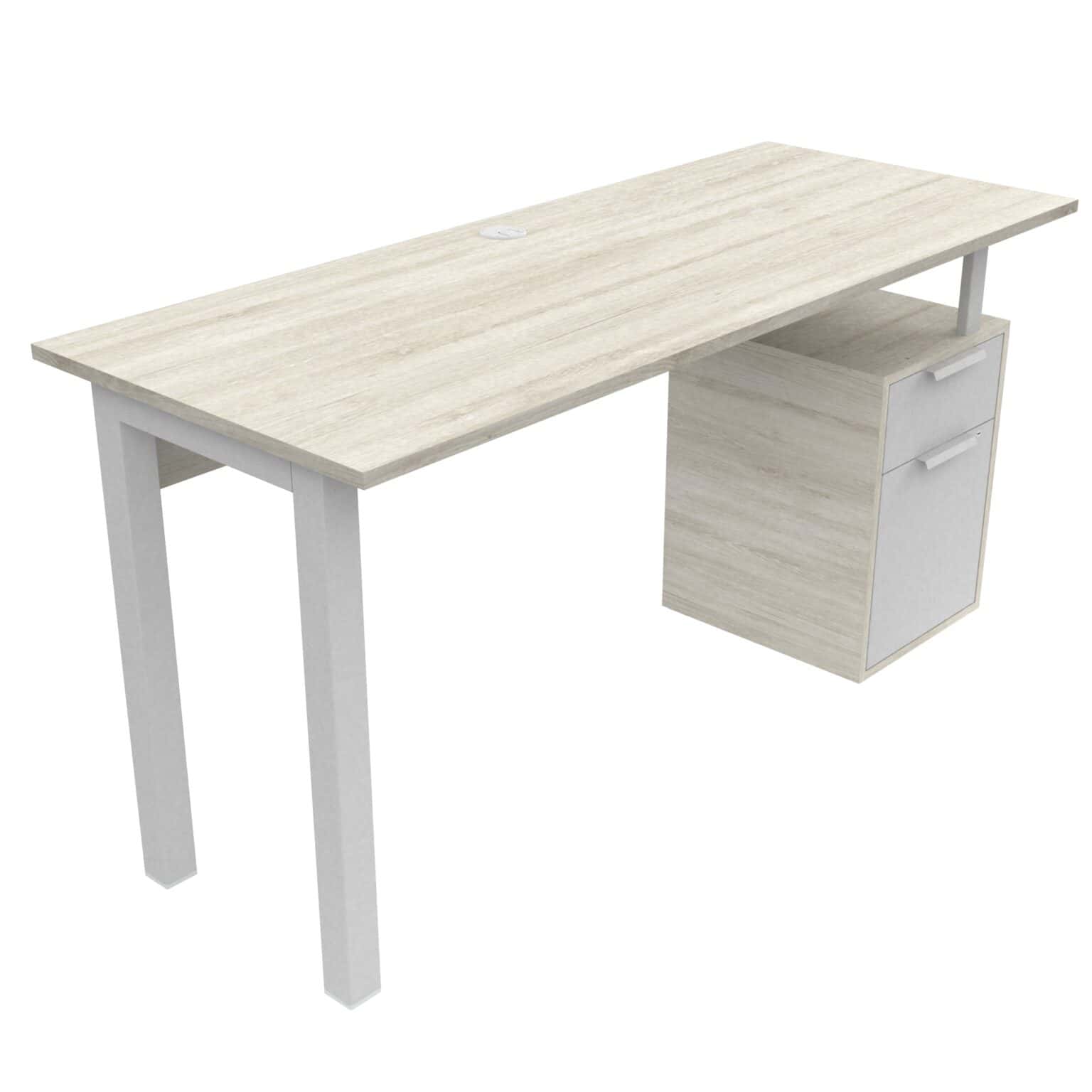 Escritorio Con Archivero Arezzo NP 134 Encino Polar - todooficina.com